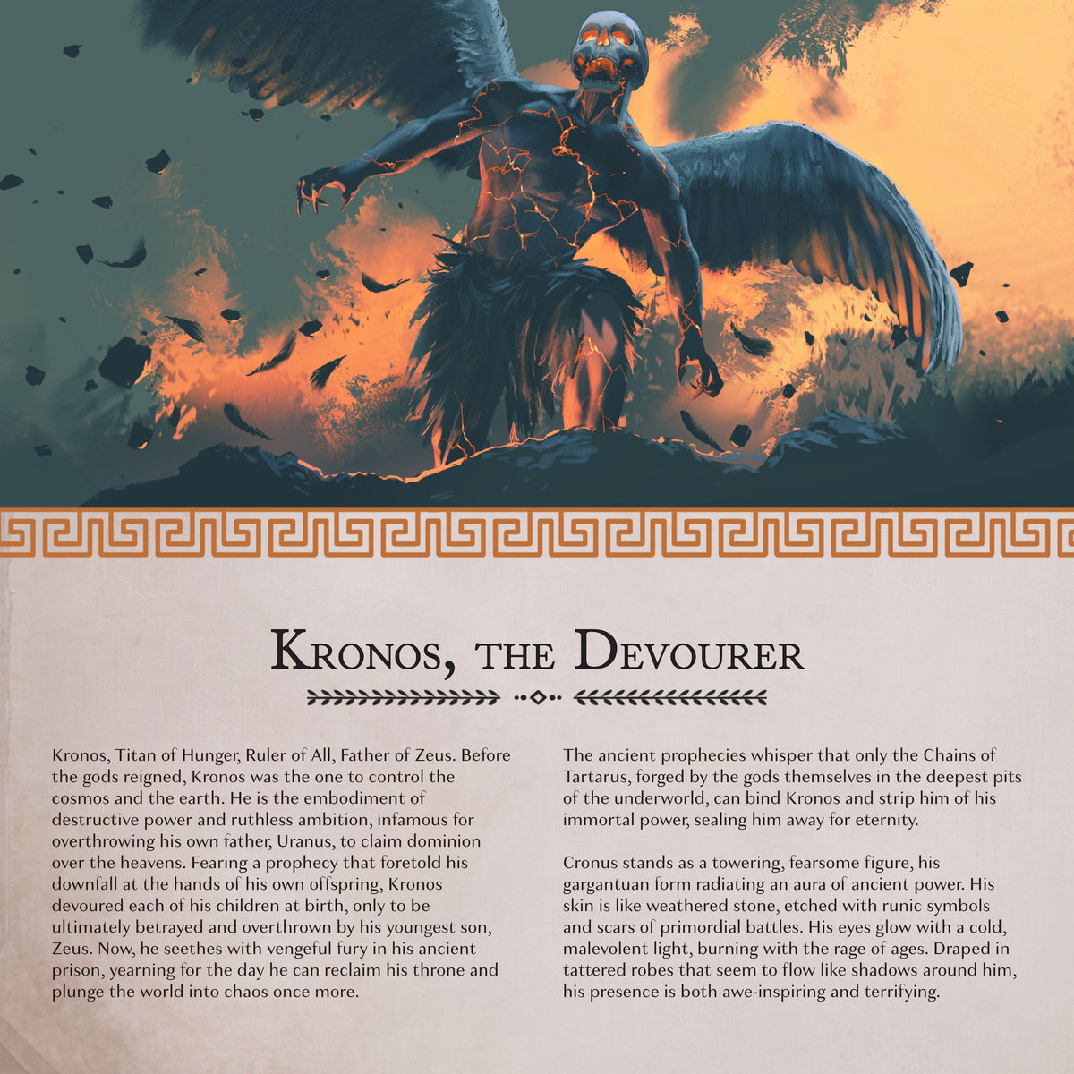 D&D 5e Monster - Kronos, The Devourer: The Ancient Titan Awakened [Wra – MonkeyDM