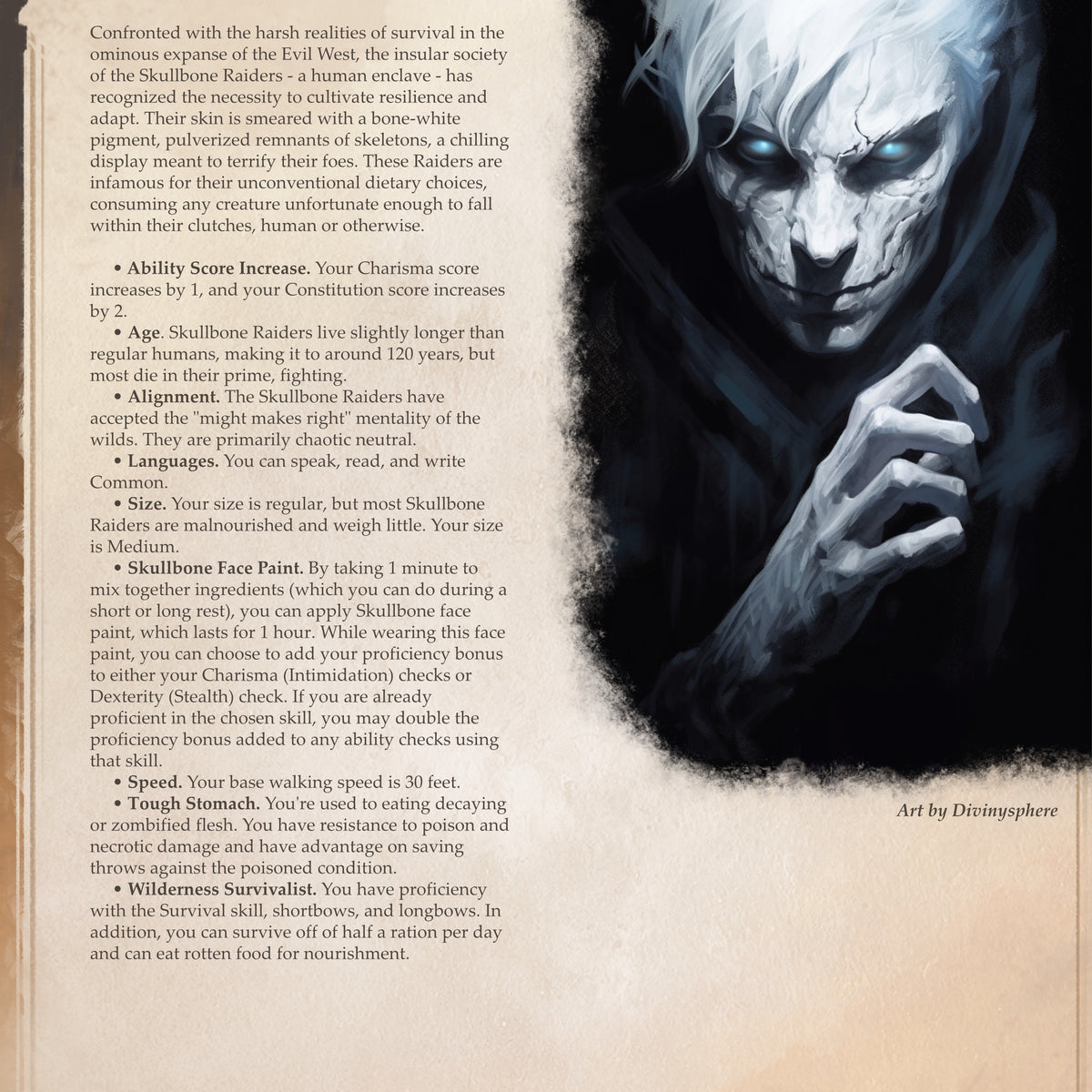 [D&D 5e Race] Skullbone Raiders - Masters of Survival in the Sinister ...