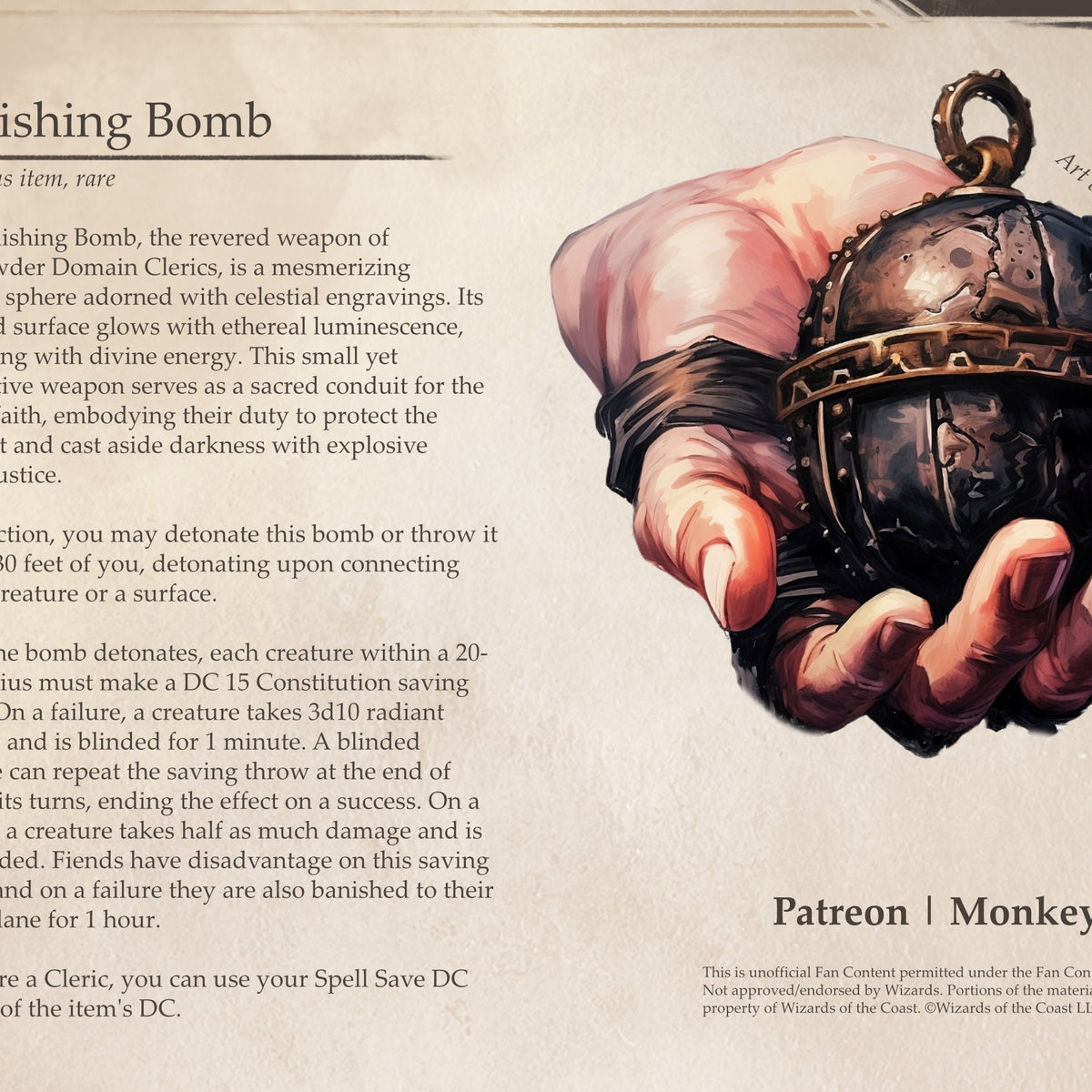 D&D 5e Item - Banishing Bomb: Basically a Holy Hand Grenade [Cowboys F ...