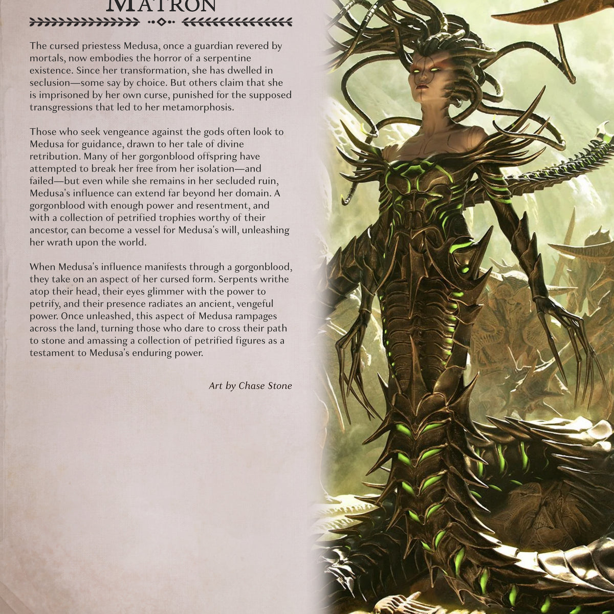 D&D 5e Boss: Medusa, Gorgon Matron [Wrath of Olympus] – MonkeyDM