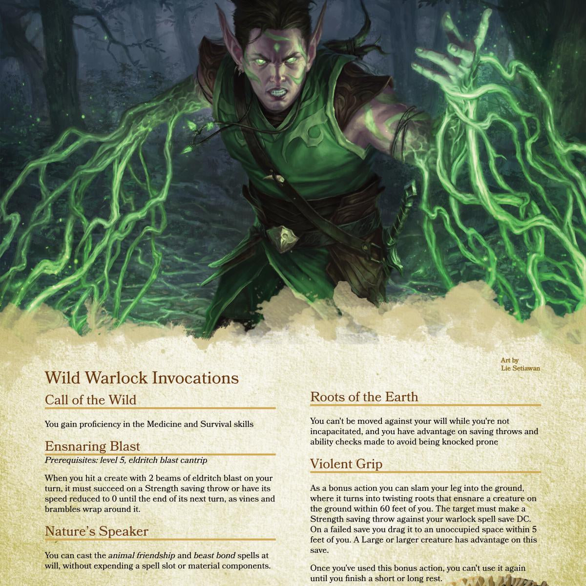 Nature-Based D&D 5e Warlock Invocations - [Horrors of the Blighted Woo ...