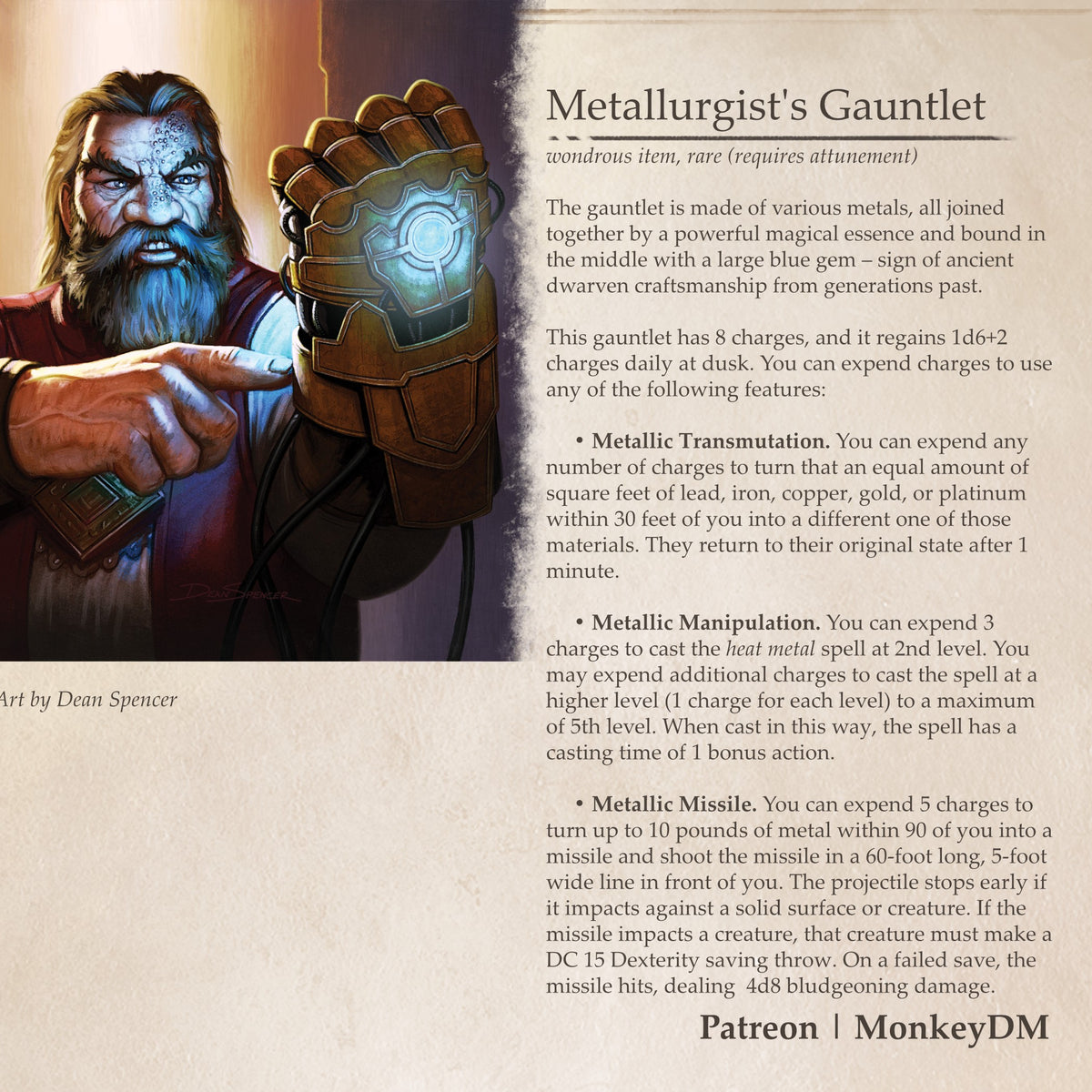 Metallurgist's Gauntlet - A D&D 5e item for when you need to slap some ...