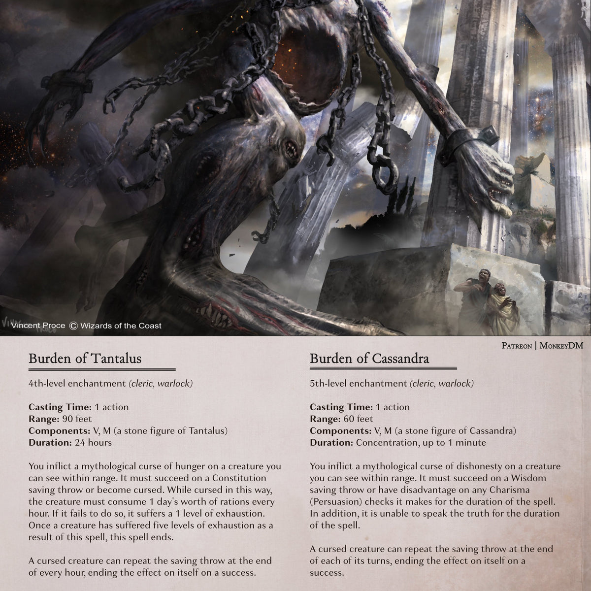 D&D 5e Burden Spells - Mythic Curses for the Modern Cleric [Wrath of O ...