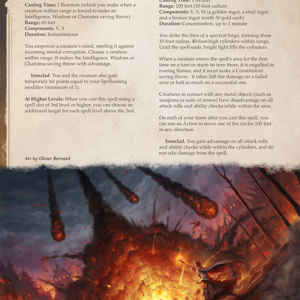 D&D 5e Spells - Ironwill & Fires of the Forge [Metallurgy Compendium ...
