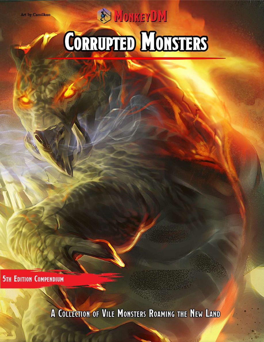 Corrupted Monsters: A Monster Compendium + Free 35 Page Adventure for ...
