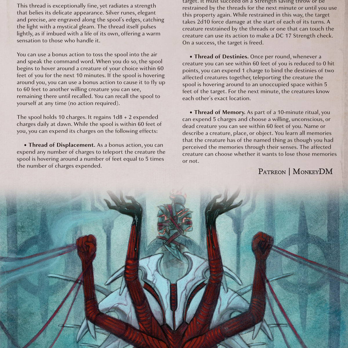 D&D 5e Item: Spool of Ariadne - Thread Destinies with your Fingertips ...