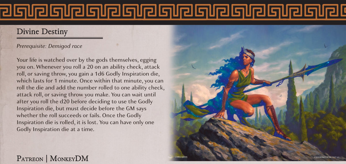 Divine Destiny - An epic D&D 5e feat for demigods destined for legend ...