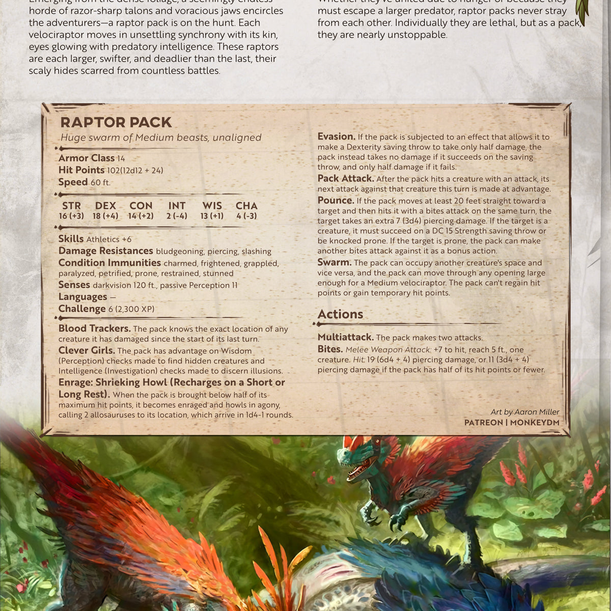 Monster: Raptor Pack [Echoes of Extinction] – MonkeyDM