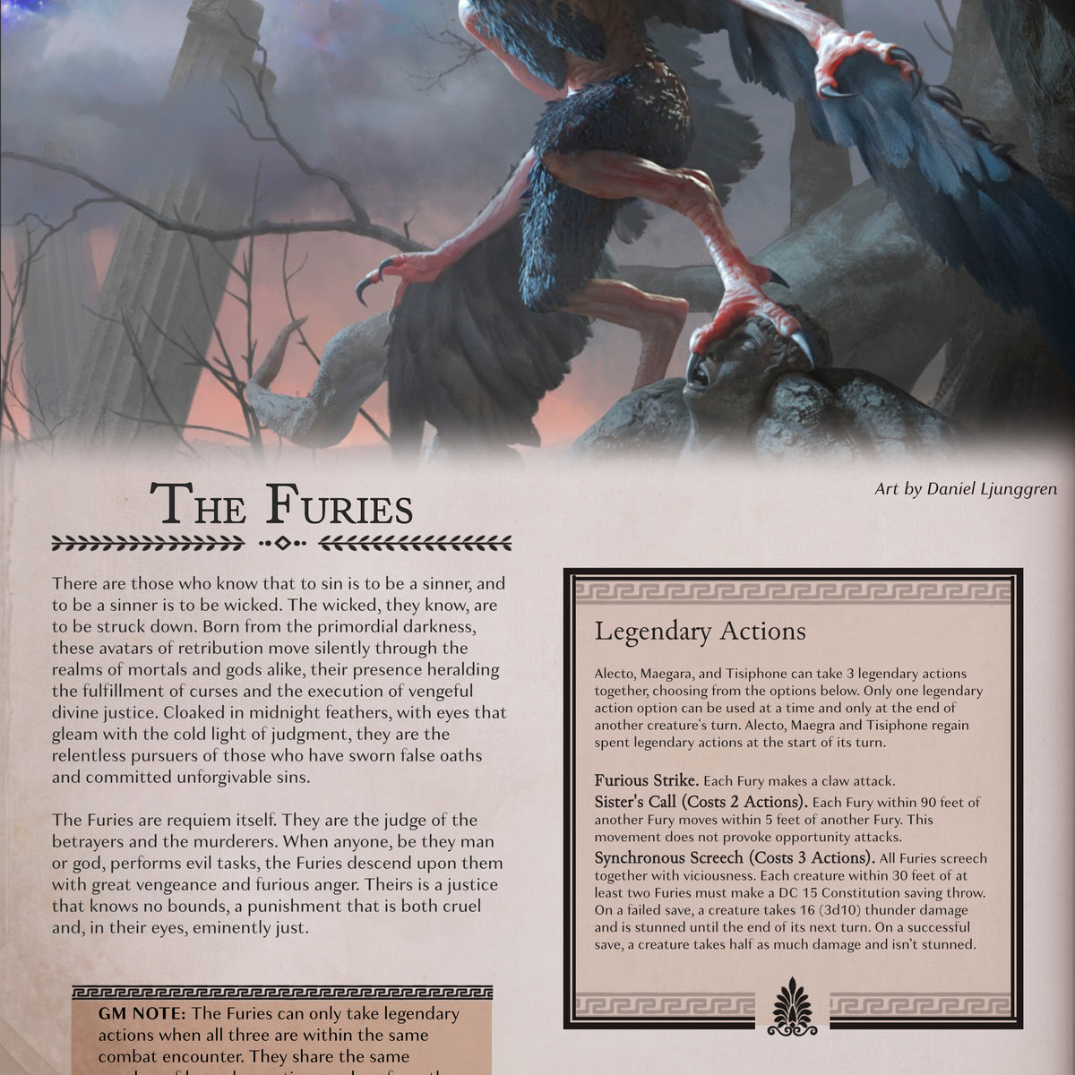 D&D 5e Monster: The Furies - Judgment has arrived with these relentles ...