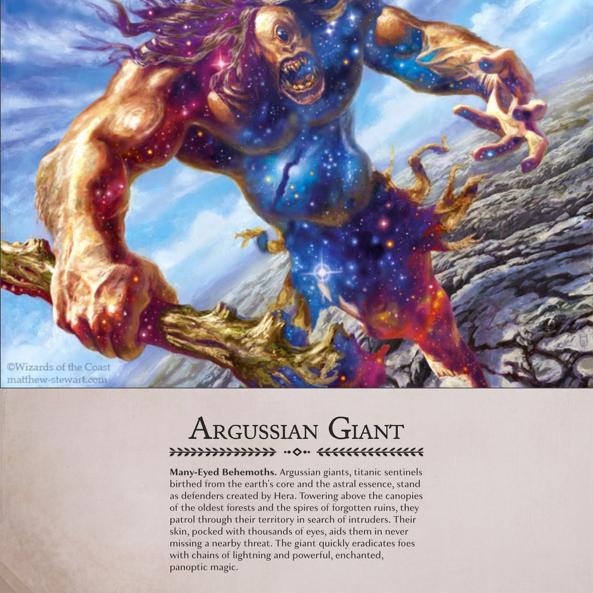 D&D 5e Monster: Argussian Giant: Hera's Many-Eyed Sentinel [Wrath of O ...