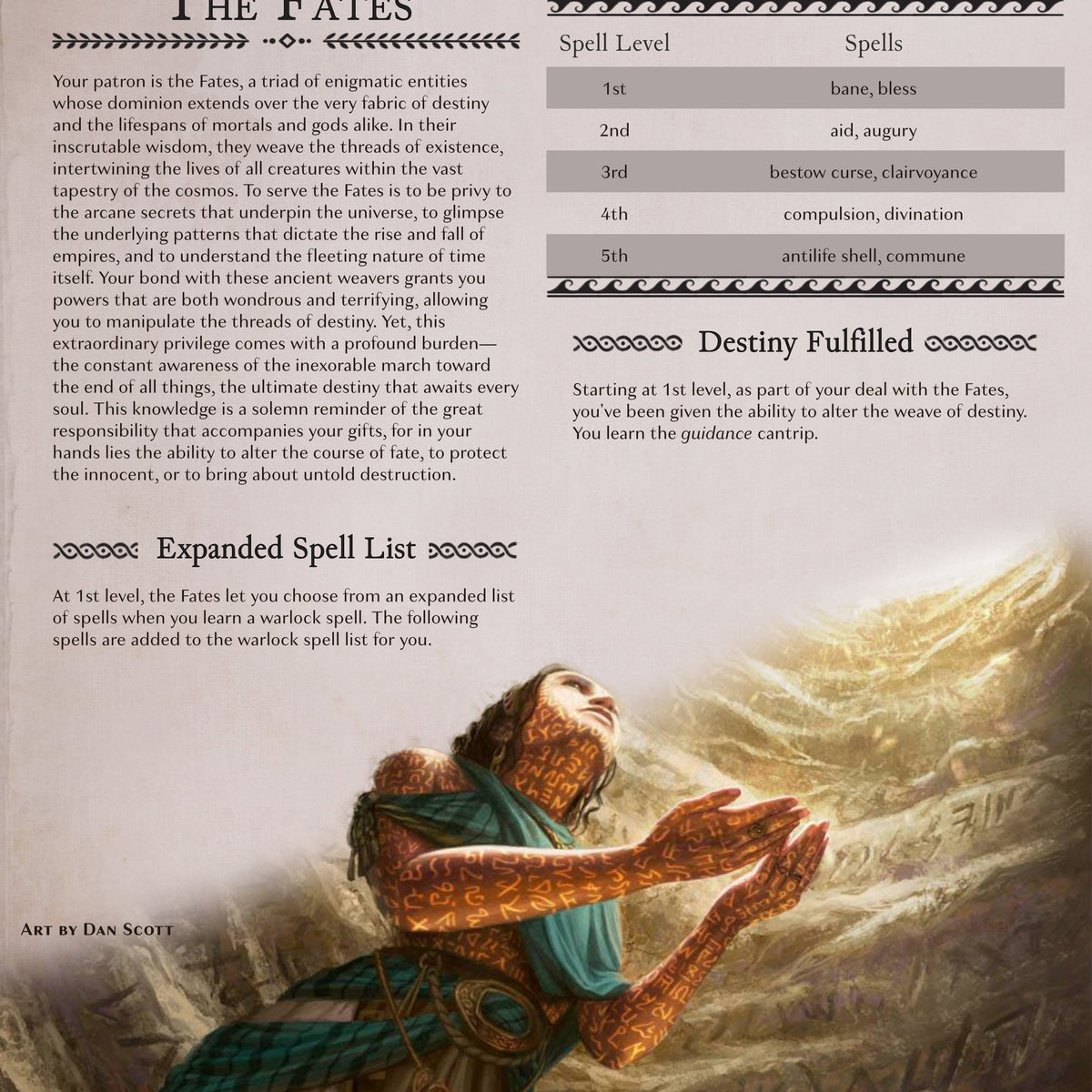 D&D 5e Warlock: The Fates - Control the Tides of War [Wrath of Olympus ...