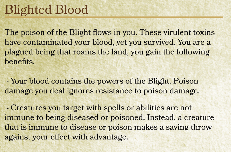 Feat: Blighted Blood - A Toxic Feat for D&D 5e – MonkeyDM