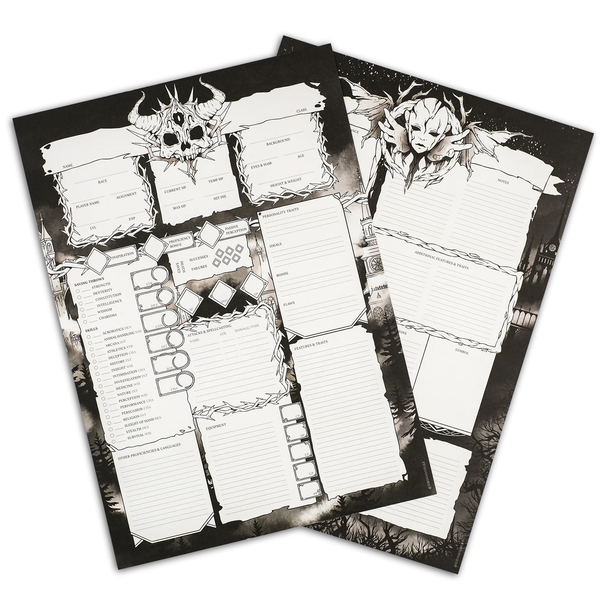 Gothic Character Sheets – MonkeyDM